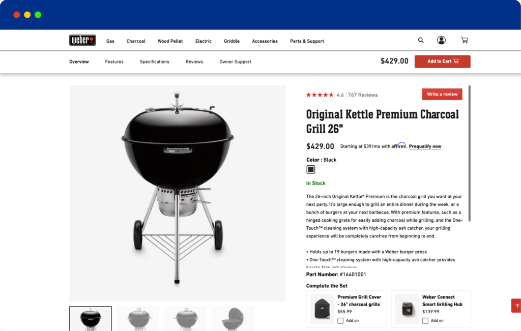 Weber - Customer Experience